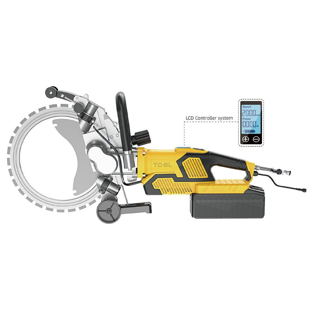 290 mm Tiefe Beton Wand Schneidring Säge mit DC8400 Lithiumbatterie für ...